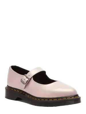 Dr. Martens Elphie Ii Iridescent Leather Mary Jane Shoes - Pink
