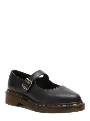 Dr. Martens Elphie Virginia Leather Mary Jane Shoes - Black