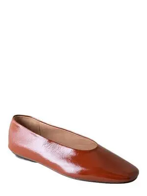 HUMA BLANCO Huma Blanco Margaux Ballet Flat Cinnamon Crinkle Patent
