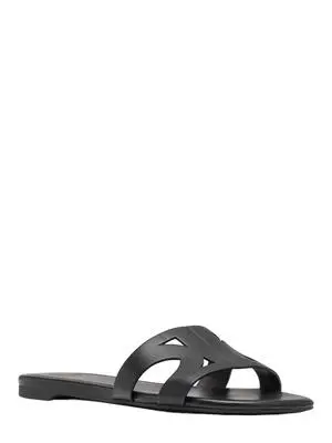 Kate Spade New York Kate Spade New York Duo Smooth Leather Slide Sandal Black