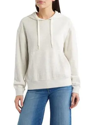 MADEWELL Madewell Heathered Hooded Sweatshirt