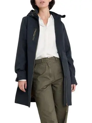 SEASALT CORNWALL Seasalt Cornwall Coverack Waterproof Organic Cotton-Blend Coat Inkwell