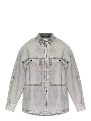 IRO PARIS Alysson Denim Shirt - Grey