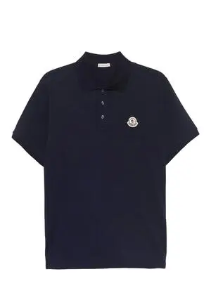 Moncler Shortsleeved Polo Shirt - Blue
