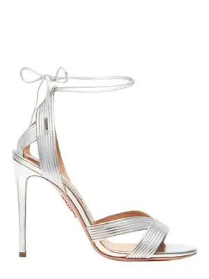 AQUAZZURA 105mm Ari Sandals - Gold