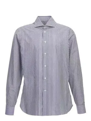 BORRIELLO NAPOLI Striped Shirt - Blue