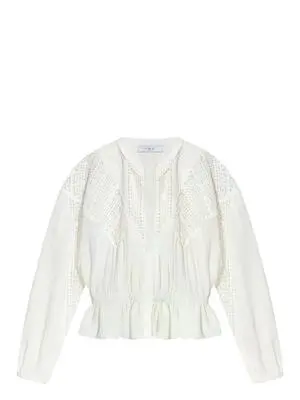 IRO PARIS Rixi Embroidered Blouse - Neutrals
