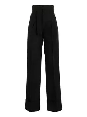 CAPASA MILANO Check Trousers - Black