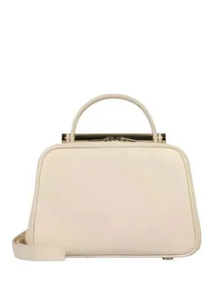 VALEXTRA Leather Handbag - Neutrals