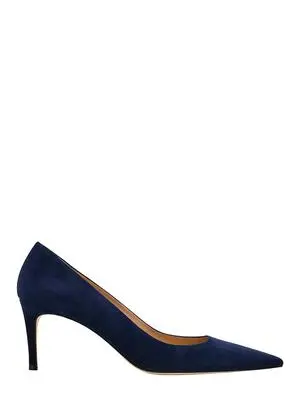 STUART WEITZMAN Suede Stiletto Pumps - Blue