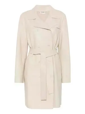 P.a.r.o.s.h Leather Trench Coat - Neutrals