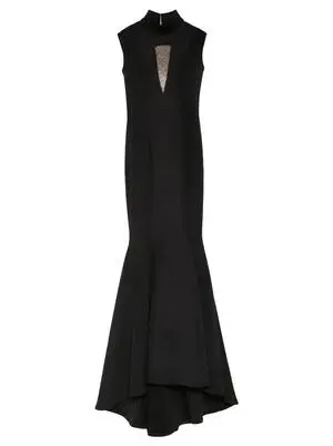 AAVVA High-neck Mermaid Gown - Black