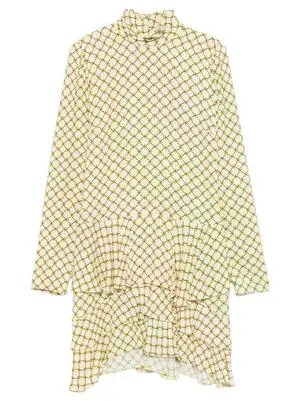 ELISABETTA FRANCHI Elisabetta Franchi Monogram-Print Midi Dress