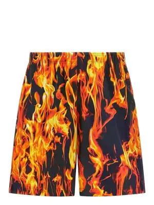 Vetements Fire Bermuda Shorts - Black