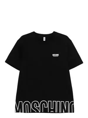 Moschino Raised-logo T-shirt - Black