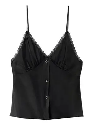 ALEXANDER WANG Alexander Wang Lace Trim Tank Top
