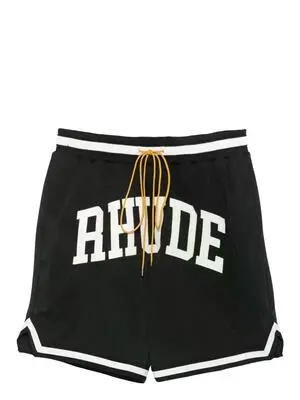 Rhude Collegiate Shorts - Black