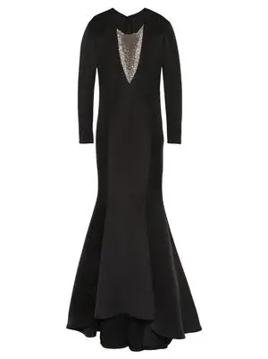 AAVVA Crystal-embellished Gown - Black