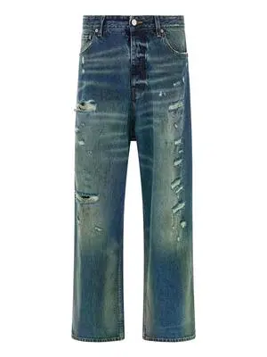 Vetements Cotton Baggy Jeans - Blue