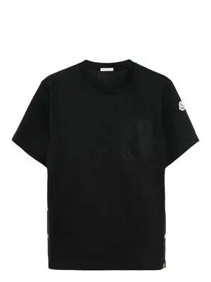Moncler Patch-pocket Cotton T-shirt - Black