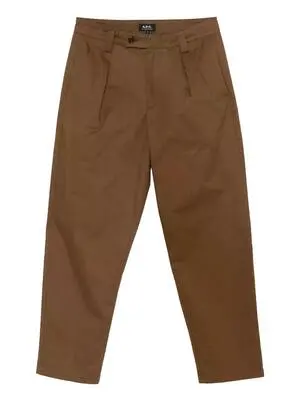 A.p.c. Cotton Trousers - Brown