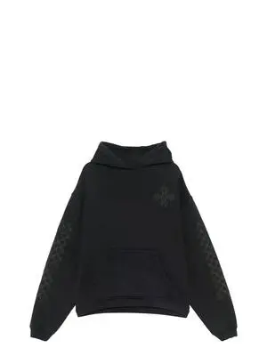Rhude Cross-logo Hoodie - Black