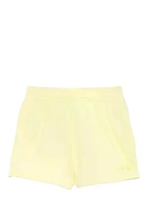 Dkny Logo-embroidered Track Shorts - Yellow