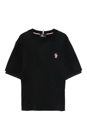 Moncler Logo-patch T-shirt - Black