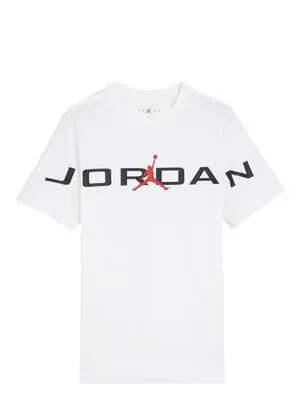 JORDAN Air Short Sleeve T-shirt - White/red/black