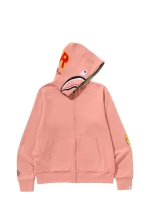 A BATHING APE 2nd Shark Full Zip Hoodie - Pink