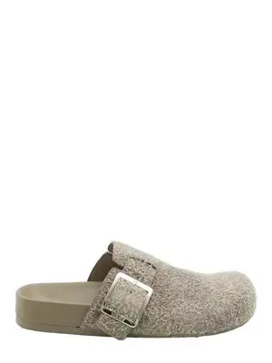 Loewe Ease Buckle Mules - Green