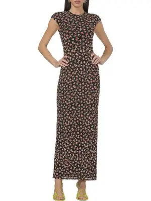 AFRM Cap Sleeve Maxi Dress - Spring Ditsy