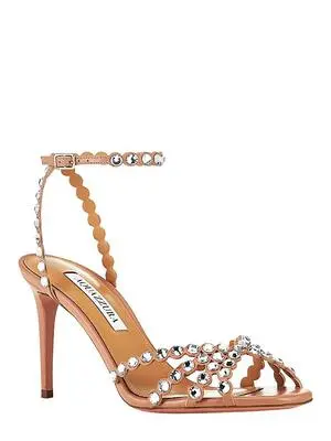 AQUAZZURA Tequila 85 Sandals - Powder Pink