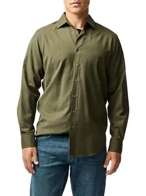 Rodd & Gunn Esk Valley Long Sleeve Shirt - Pine