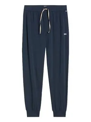 BOSS Unique Stretch Cotton Pajama Joggers - Dark Blue