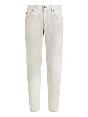 Dolce & Gabbana Straight Leg Jeans - Neutrals