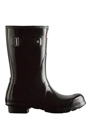 Hunter Original Short Gloss Rain Boots - Black