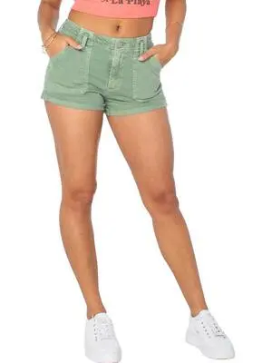 Roxy Roxy Lil Sunshine Cutoff Denim Shorts Loden Frost Solid