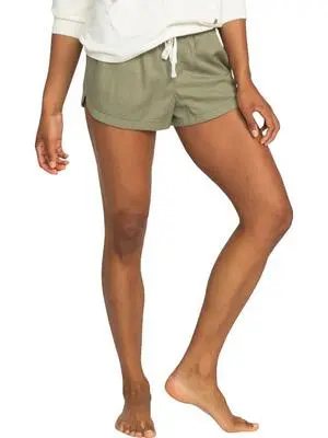 ROXY Roxy Cotton Blend Twill Shorts