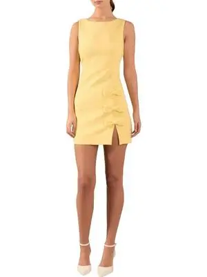 Endless Rose Endless Rose Bow Detail Sheath Mini Dress Butter