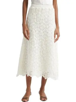 FARM RIO FARM Rio Flower Crochet Skirt