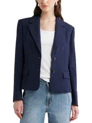 Nordstrom The Hanna Slim Fit Blazer Navy Night