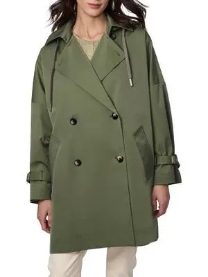 BERNARDO Bernardo Oversized Hooded Trench Coat