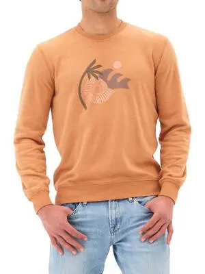 THREADS 4 THOUGHT Sea & Shell Mineral Wash Crewneck Sweatshirt - Papaya
