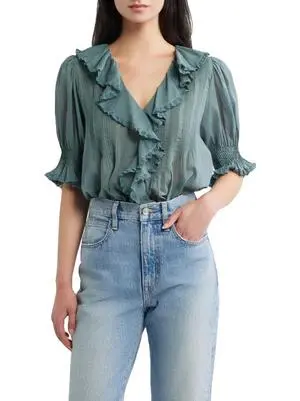 DÔEN DÔEN Henri Organic Cotton Voile Top Seafare