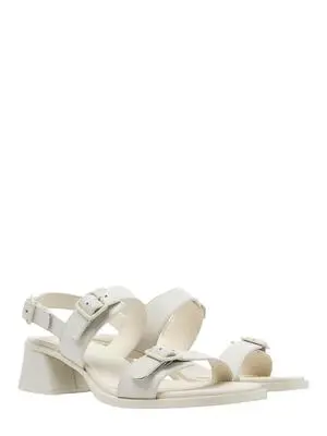 Camper Kora Buckle Sandal - White Natural