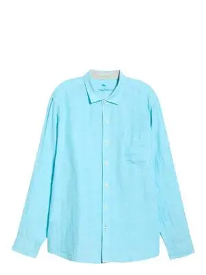 Tommy Bahama Paradise Breezer Linen Shirt - Blue Radiance