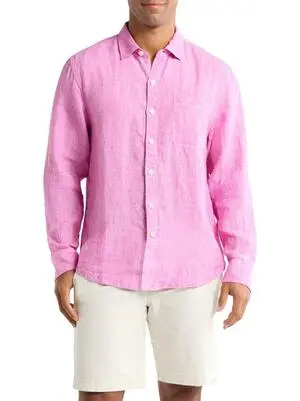 Tommy Bahama Paradise Breezer Linen Shirt - Pink Umbrella