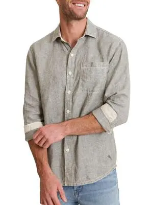 Tommy Bahama Paradise Breezer Linen Shirt Tea Leaf