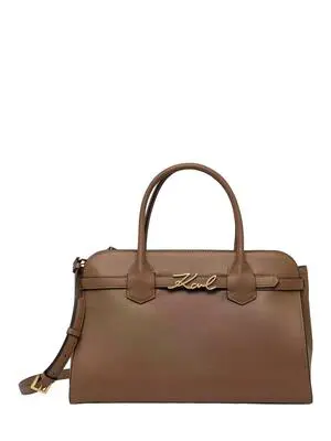 Karl Lagerfeld K/signature Tote - Brown